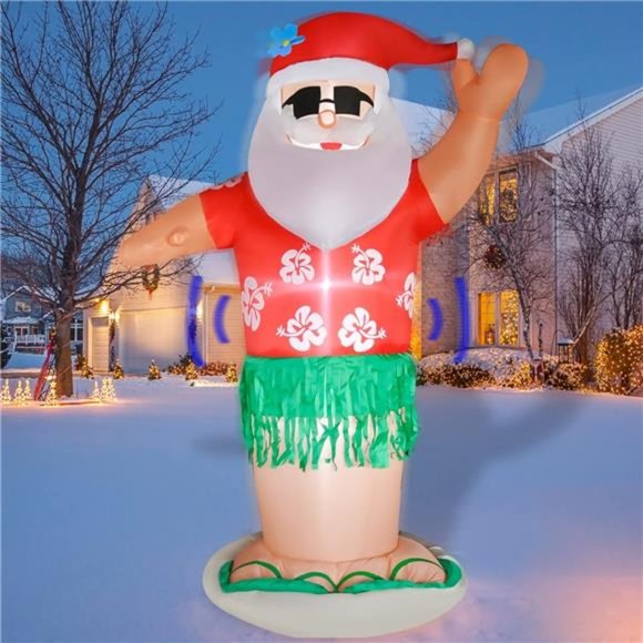 Holiday | 7 Ft Christmas Inflatables Hawaiian Inflatable Shaking Dance ...